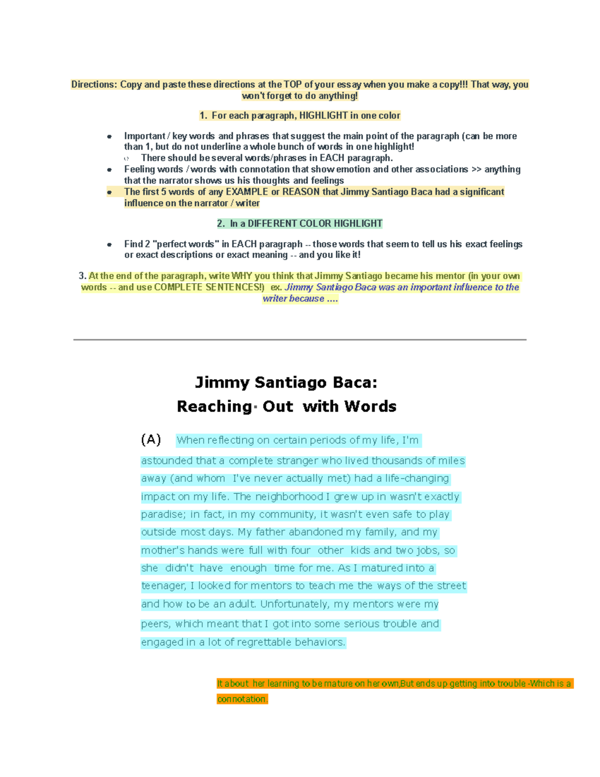 Monica Orleans - Jimmy Santiago Baca: Reaching Out with Words text ...