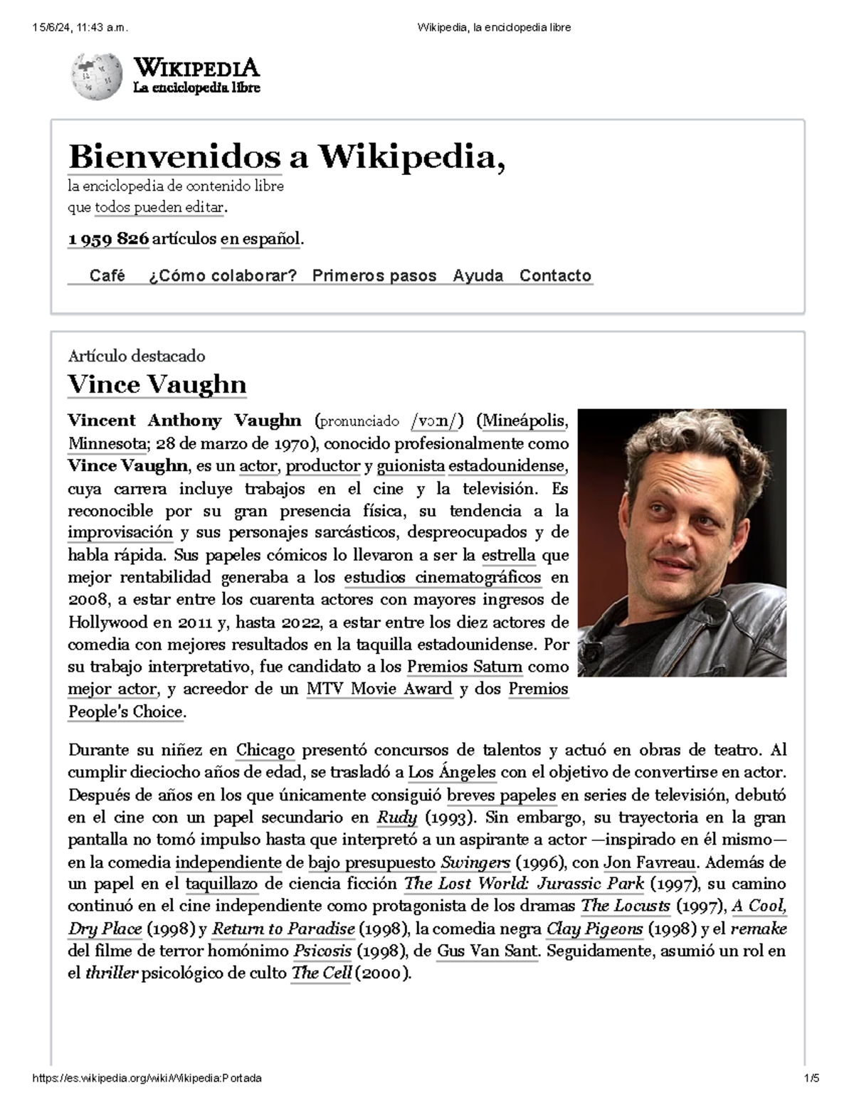 Wikipedia, la enciclopedia libre - Bienvenidos a Wikipedia, la ...