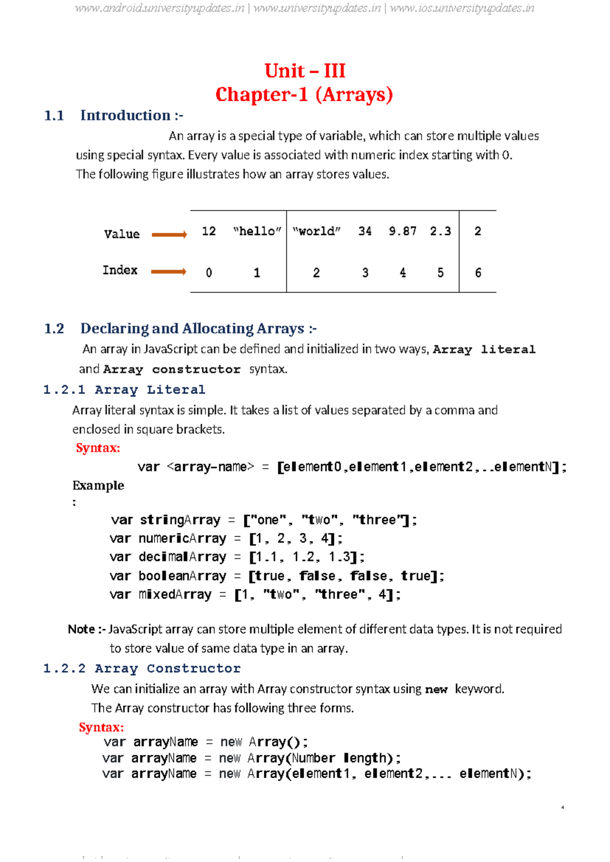 Unit-III Web Technologies - android.universityupdates ...