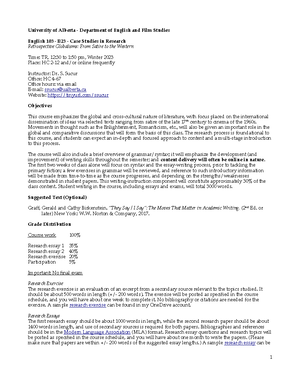 ENGL 103 X61 Syllabus Winter 2023 Olutola - Department of English and ...