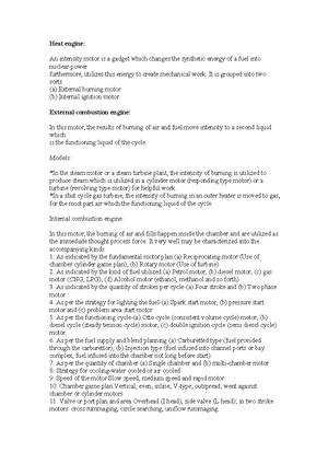 IC Engine Lecture NOTE - Internal Combustion Engines And Gas Turbines ...