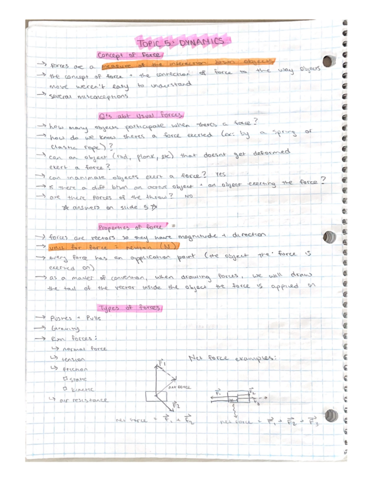 Physics 109 Topic 5 Lecture Notes - PHYS 109 - Studocu