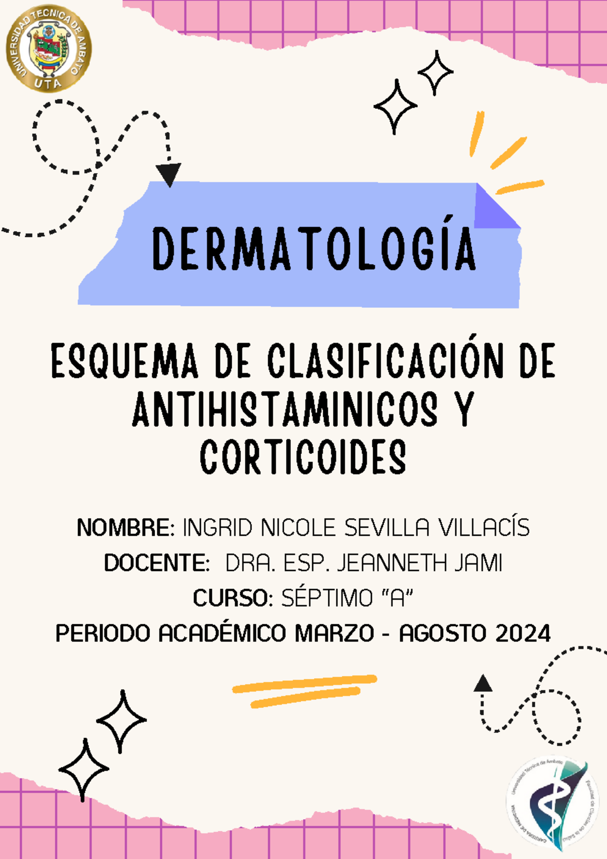 Antihistaminicos y corticoides - Dermatologia - DERMATOLOGÍA NOMBRE ...