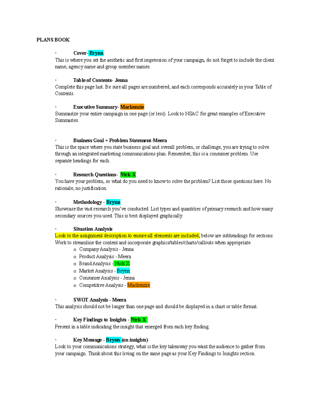 Plans Book Information - PLANS BOOK · Cover- Brynn This is where you ...