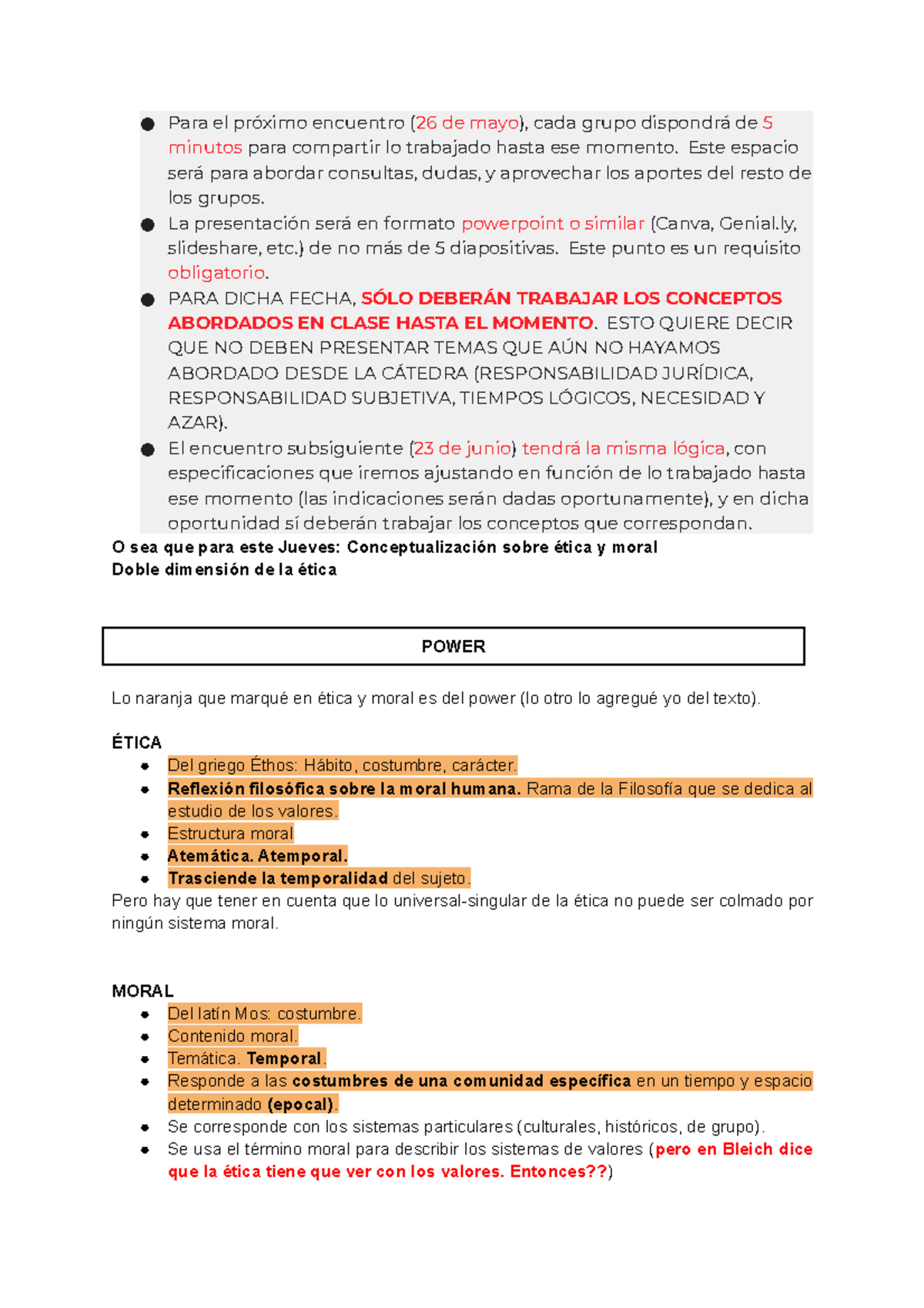 Sem. Et. Ética, universal-singular, particular - Para el próximo ...