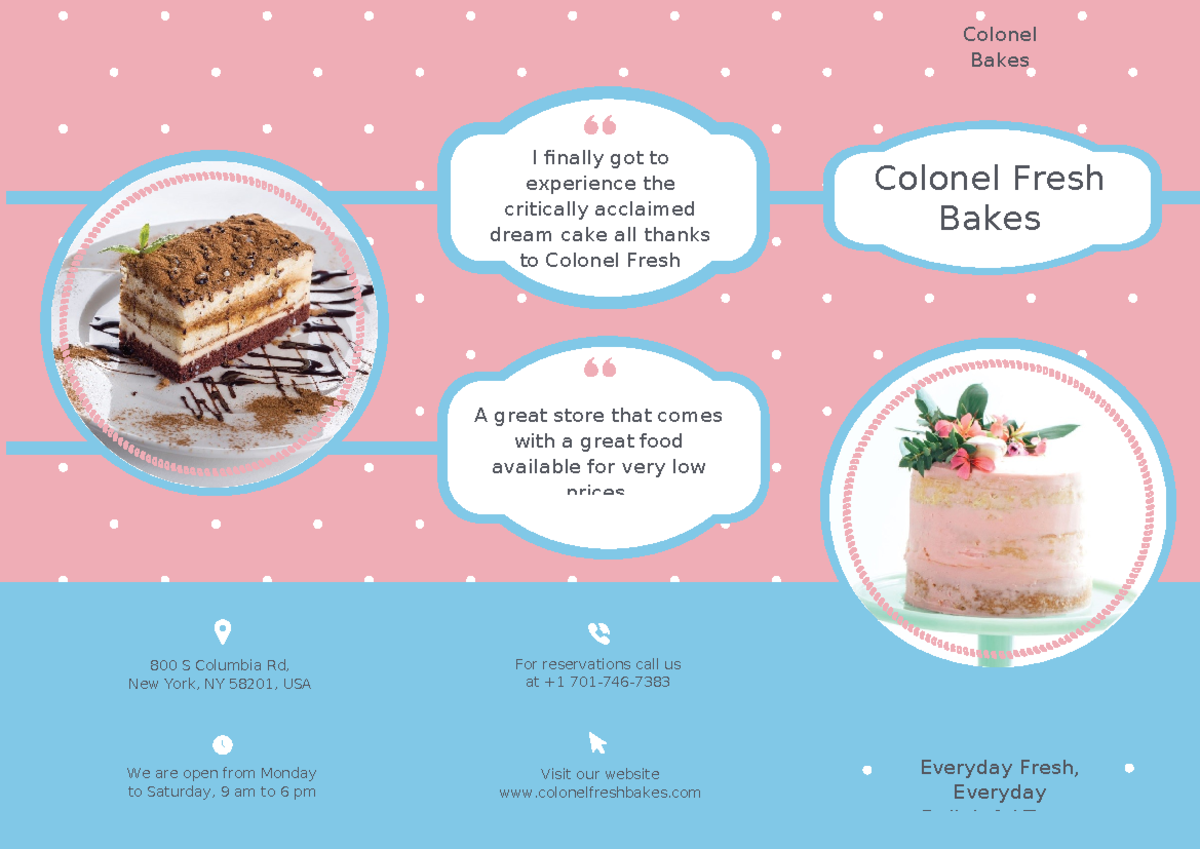 Plantilla de triptico 4 - I finally got to experience the critically acclaimed dream cake all ...