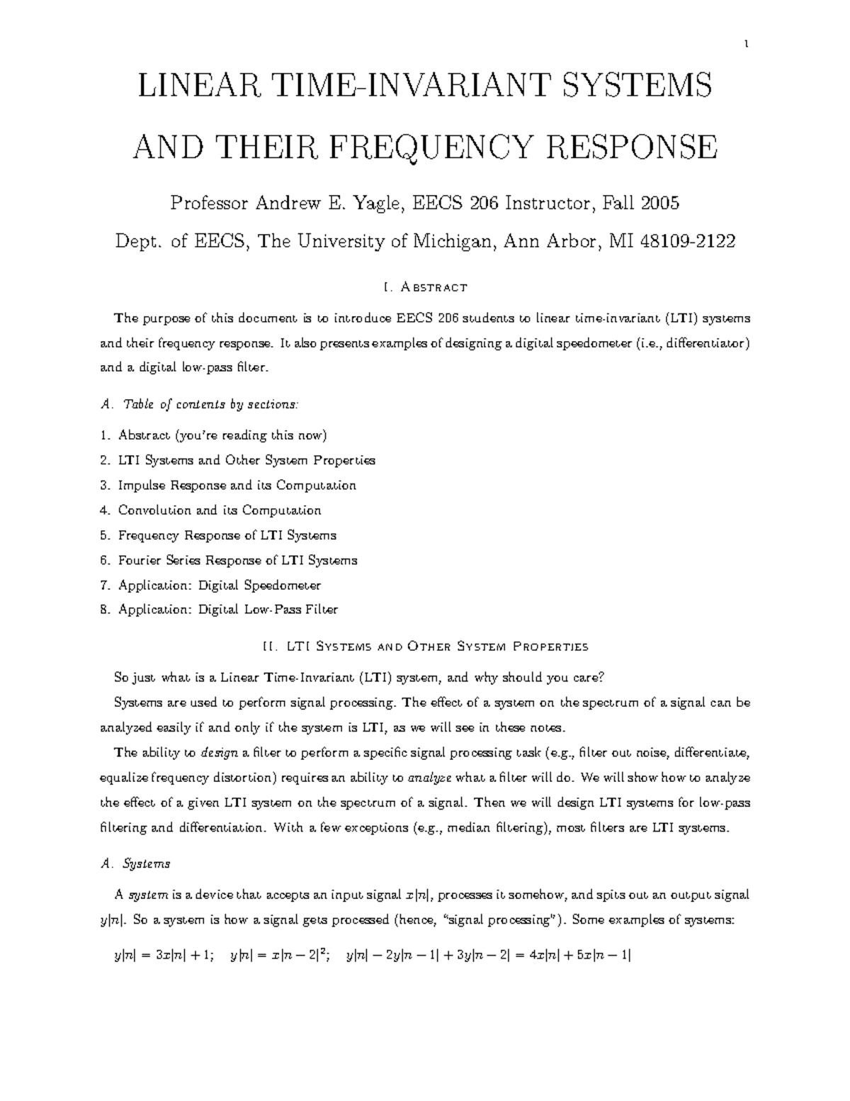 Lti2 - convulsiones entre funciones - LINEAR TIME-INVARIANT SYSTEMS AND ...