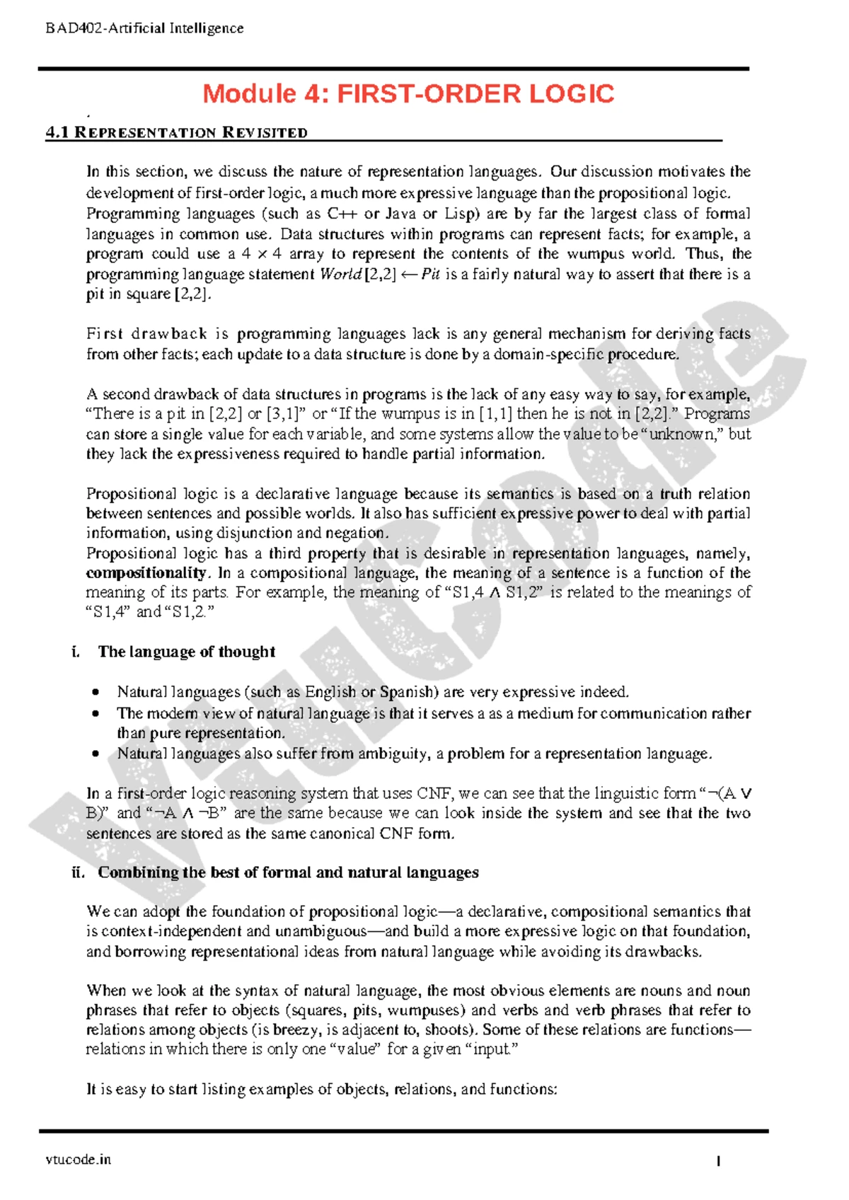 @vtucode - its artificial intelligence notes - Artificial Intelligence ...
