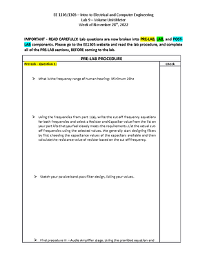 Lab 9 - Lab report 9 - Natalia C Patterson 11/23/ EE 2151 Lab No. 9 ...