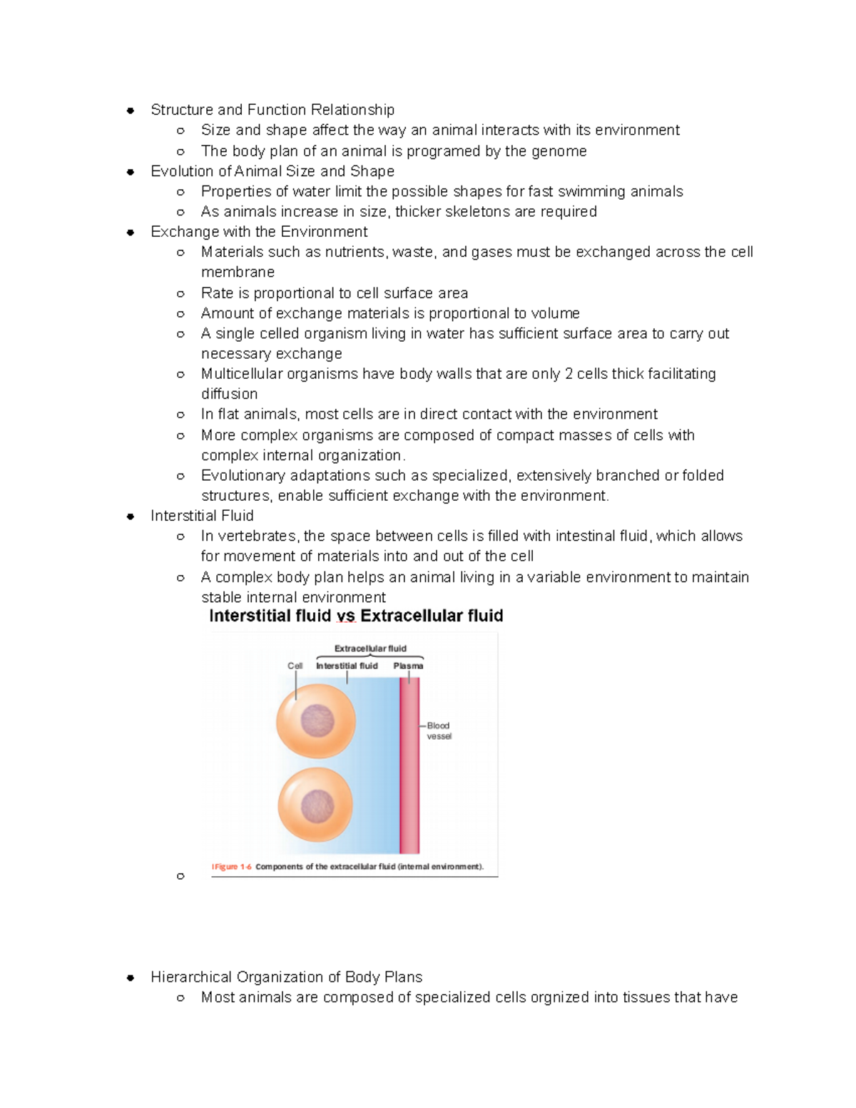 Basic Principle of Animal form and Function - Structure and Function ...