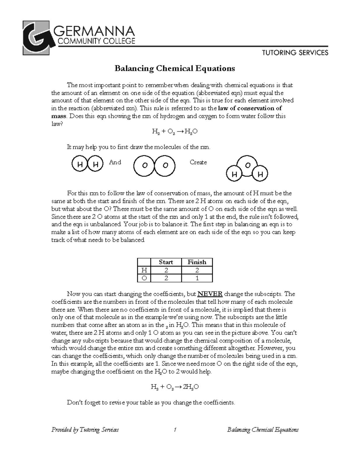 Chemistry: The Central Science-Balancing Chemical Equations - Balancing ...