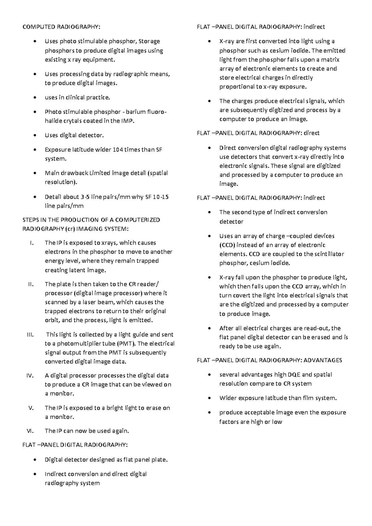 Computed Radiography - n/a - COMPUTED RADIOGRAPHY: Uses photo ...