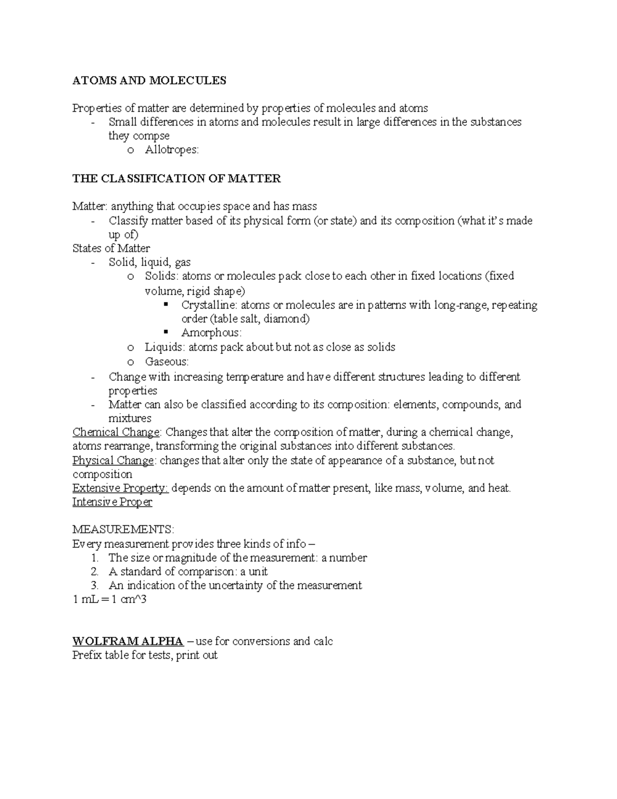 CHEM Notes 1 - Basic chemistry for engineers - ATOMS AND MOLECULES ...