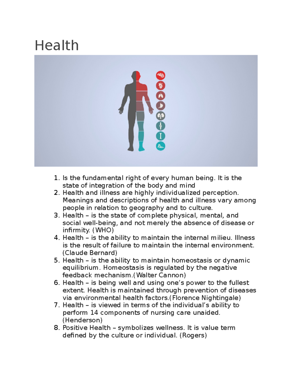 Health AND Ilness - Health Is the fundamental right of every human ...