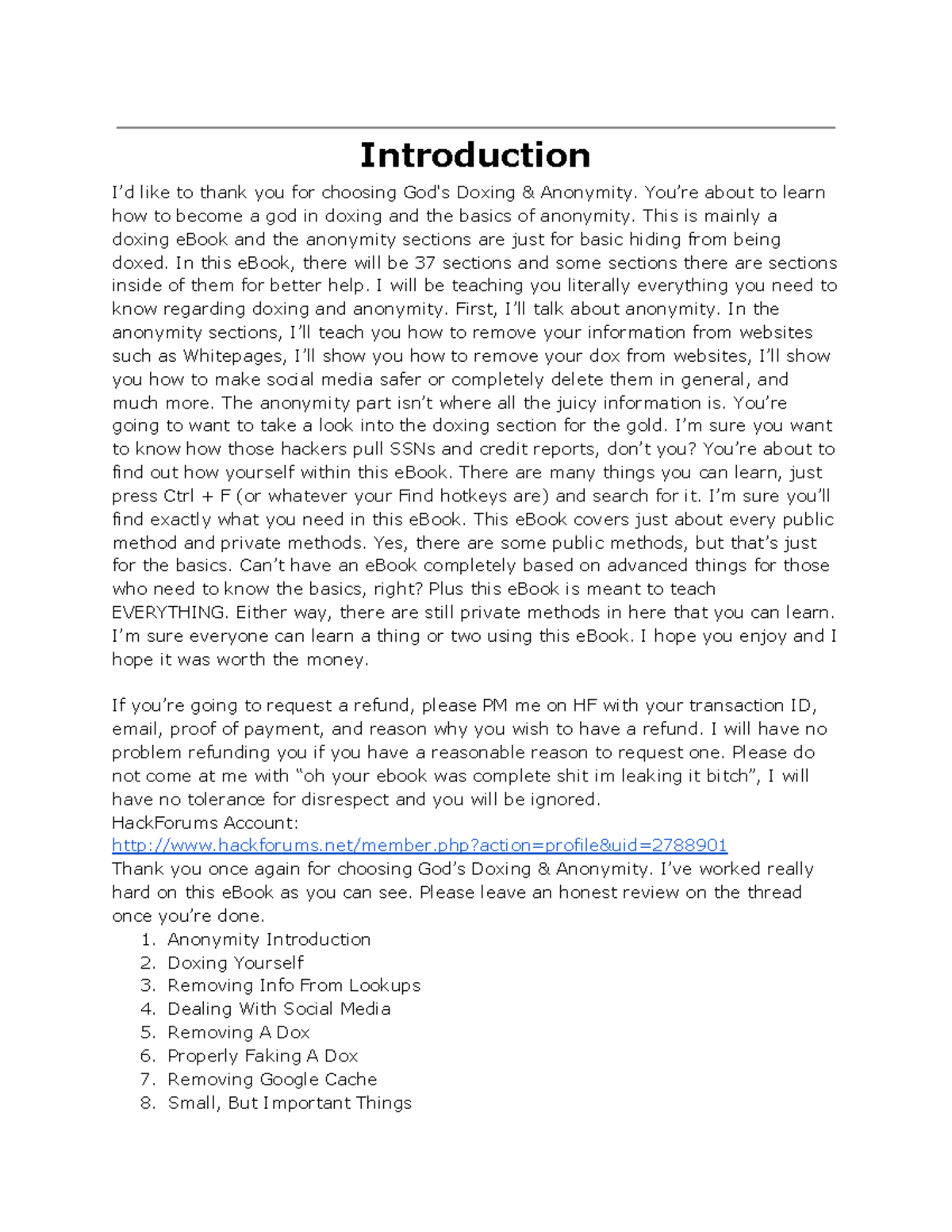 Dox tutorial - Kntalaviln - Introduction I’d like to thank you for ...