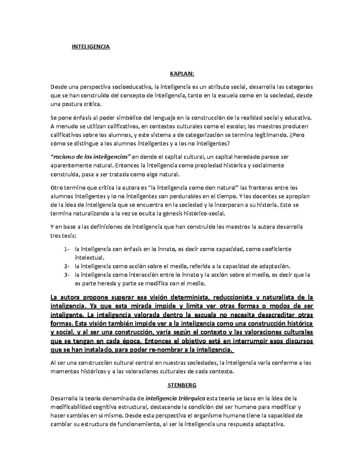 Final teorias relaciones - INTELIGENCIA KAPLAN: Desde una perspectiva ...