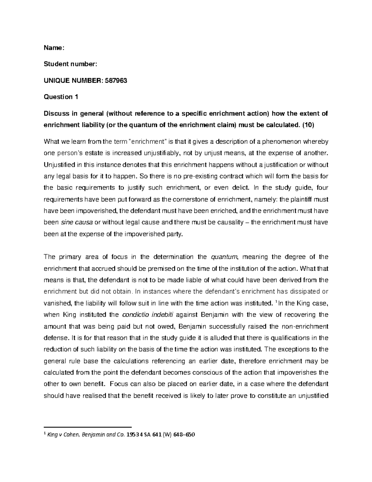 PVL3704 final draft Assignment 1 Studco - Name: Student number: UNIQUE NUMBER: 587963 Question 1 ...