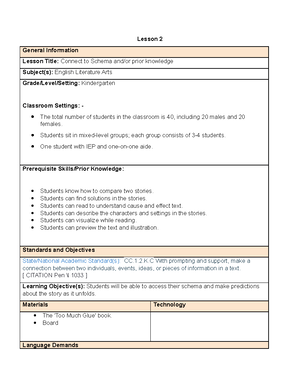 Task 3 edtpa Student 2 Literacy - EDUC 4750 - Studocu