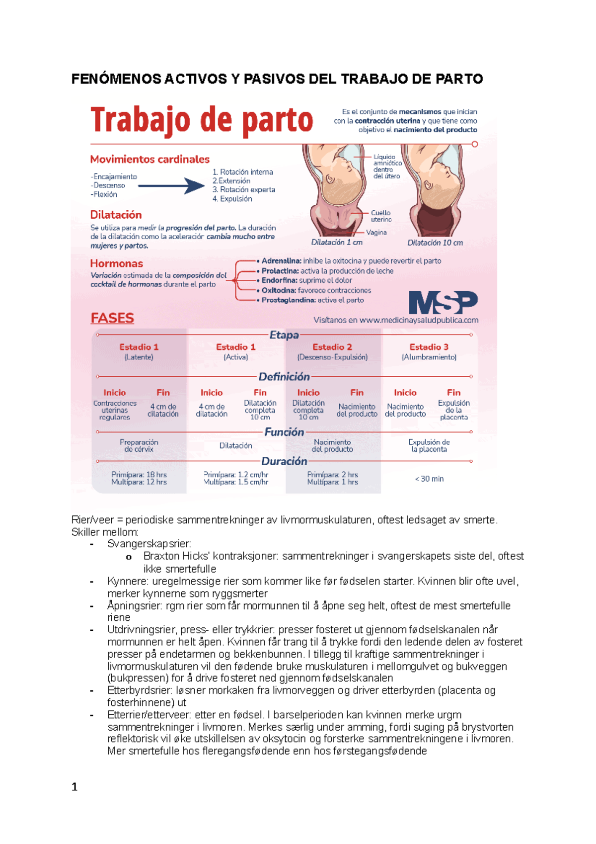 F3 Fenómenos Activos Y Pasivos DEL Trabajo DE Parto - FENÓMENOS ACTIVOS Y PASIVOS DEL TRABAJO DE ...