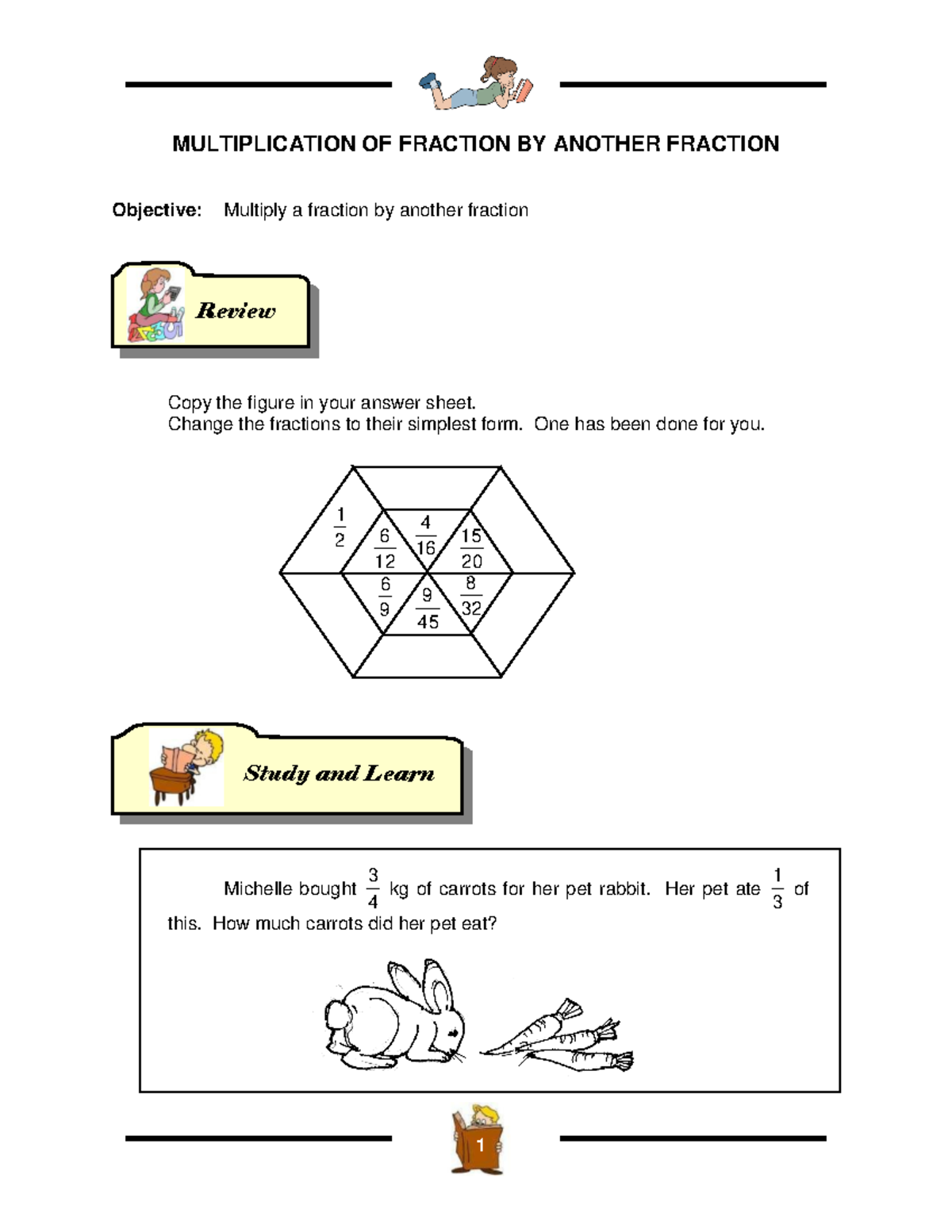 Multiplication OF Fraction BY Another Fraction - MULTIPLICATION OF ...