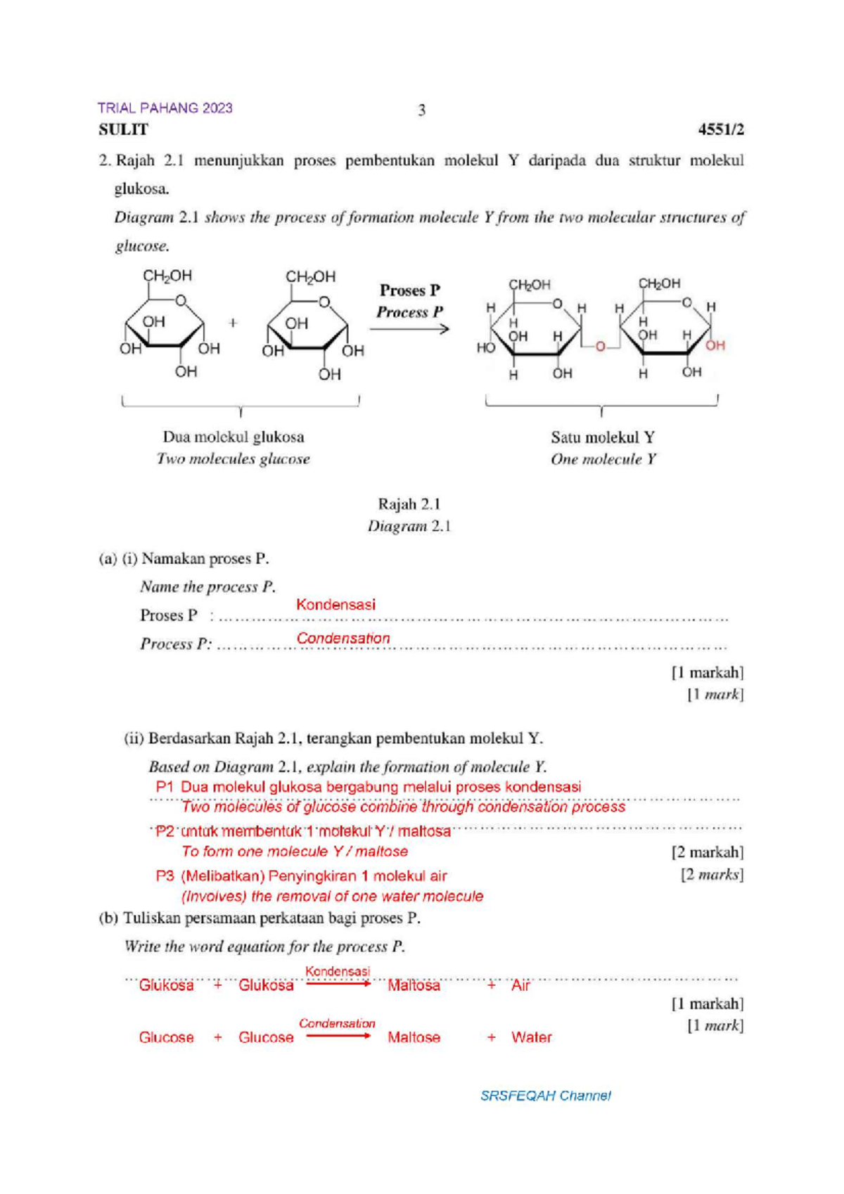 Trial BIO 2023 T4 B4 Jawapanz - Novel Bahasa Melayu - Studocu