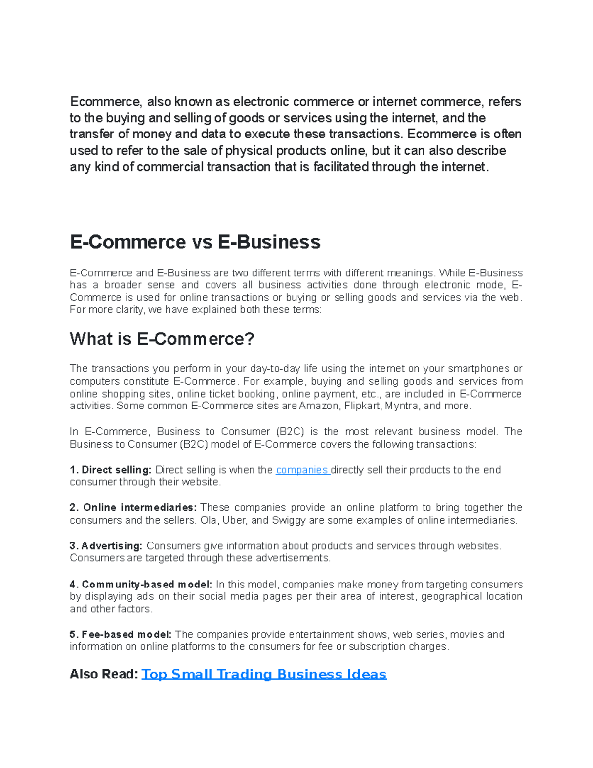 Ecommerce - notes - Ecommerce, also known as electronic commerce or ...