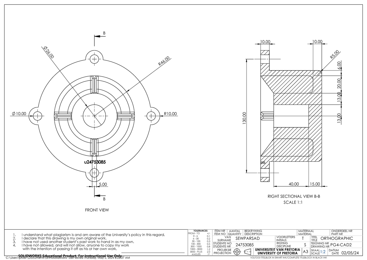 Orthosolidworks - 1st ortho graphic needed in mgc 110 - 10. 26. R10 ...