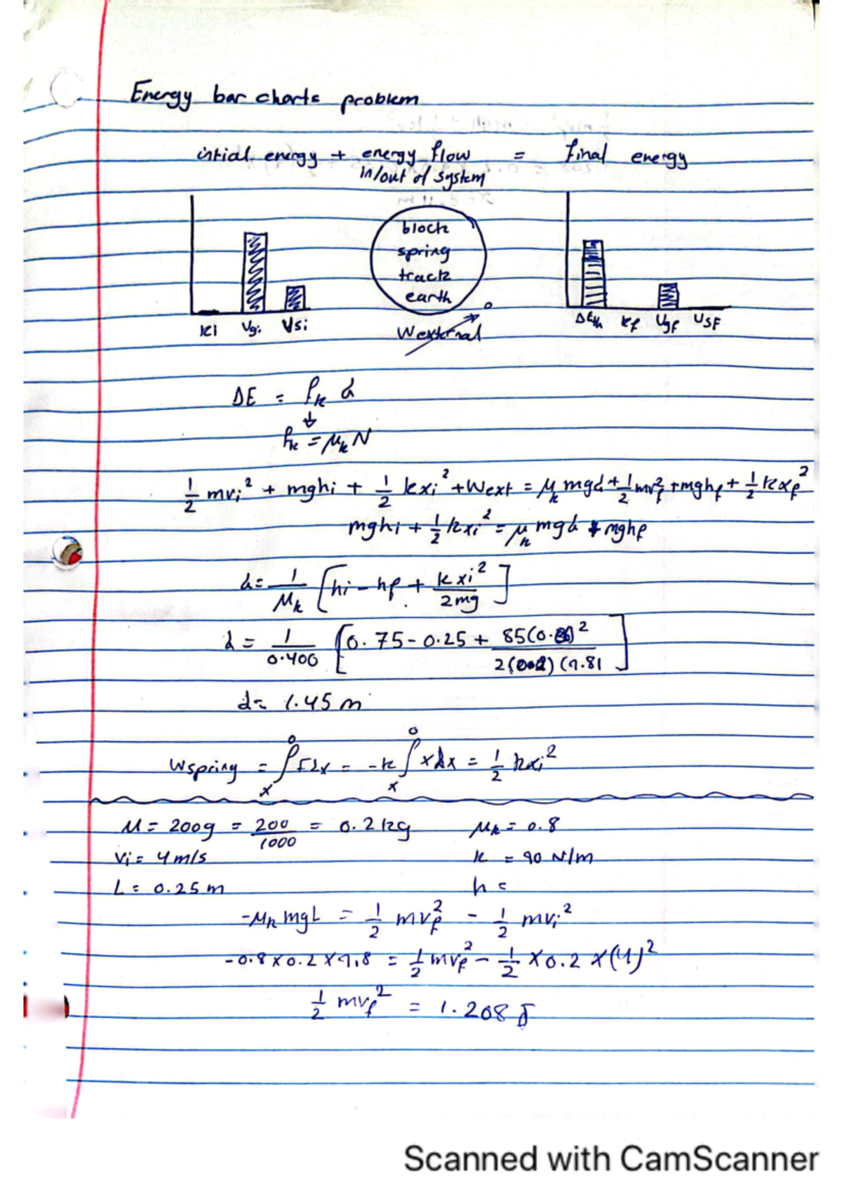 Energy bar chart problem - PHYS2001 - Studocu