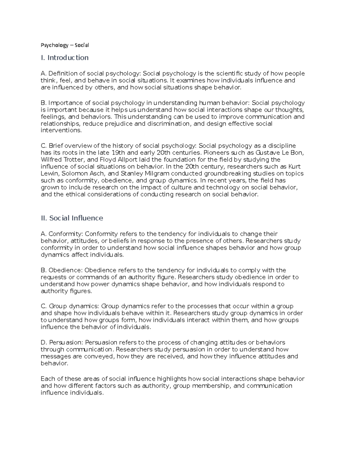 Psychology Social Psychology Social I Introduction A Definition psychology-social-psychology-social-i-introduction-a-definition