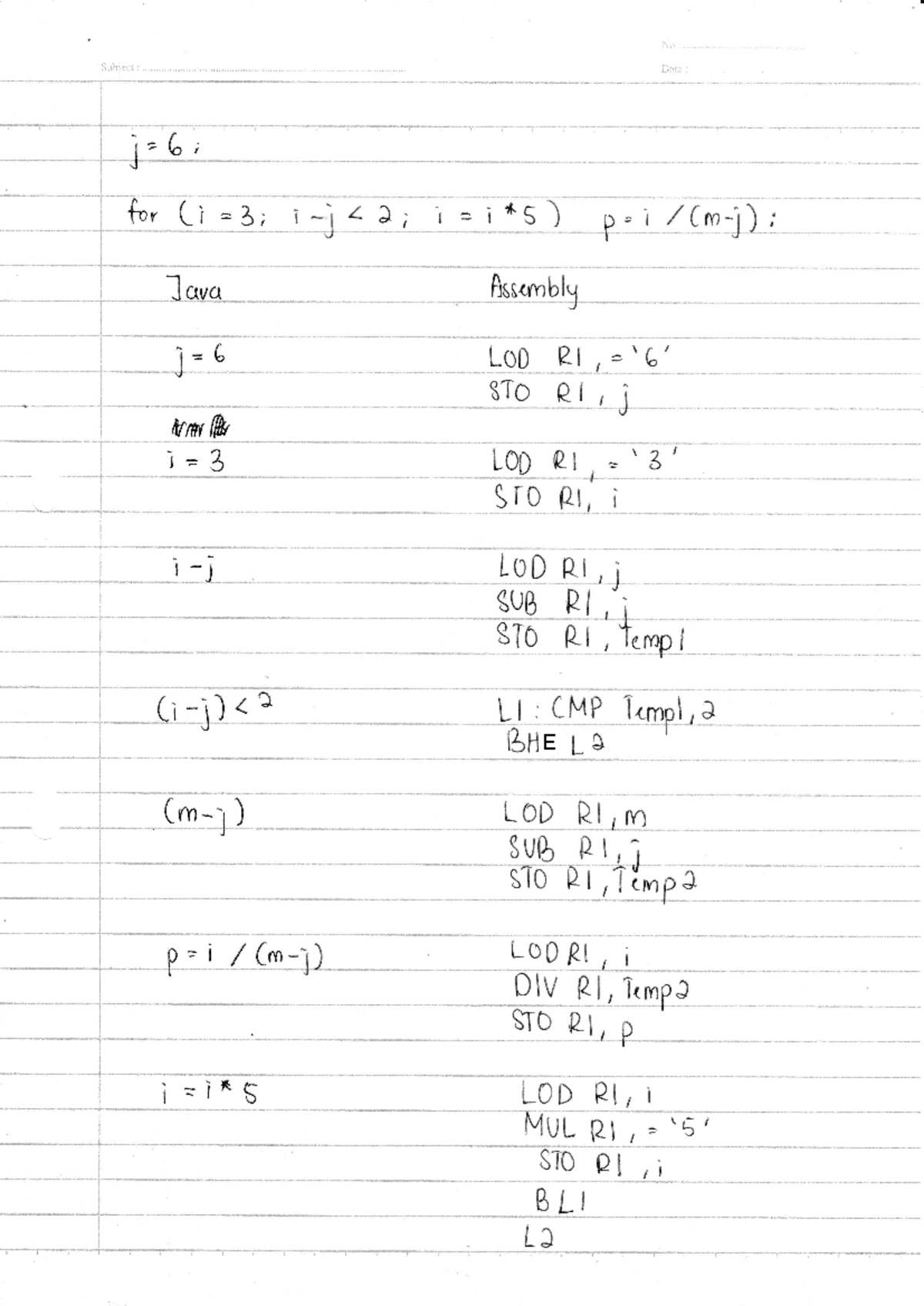 Chapter 1 - Assembly - f* = 3; l=b j (i z); = i 'iS ) " i / Crn:t trmr ...