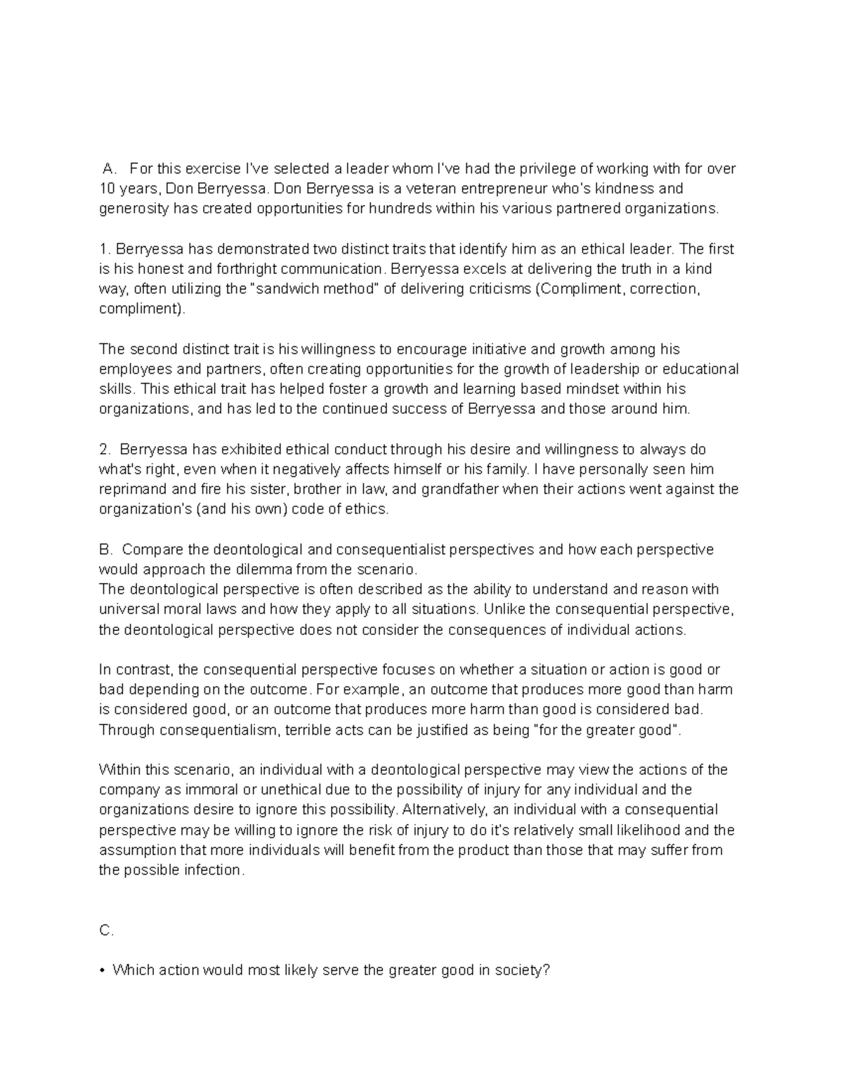 Copy of Task 1 Revision 1 - C206 / EHM1 - WGU - Studocu