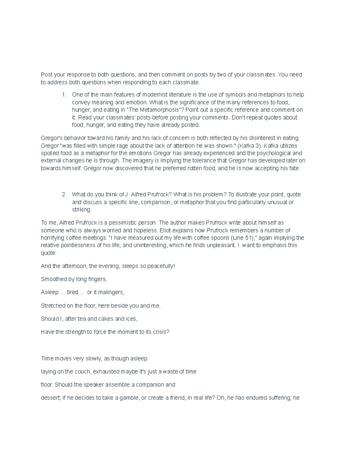 THE Metamorphosis - Study Guide about the story "The Metarmorphosis ...