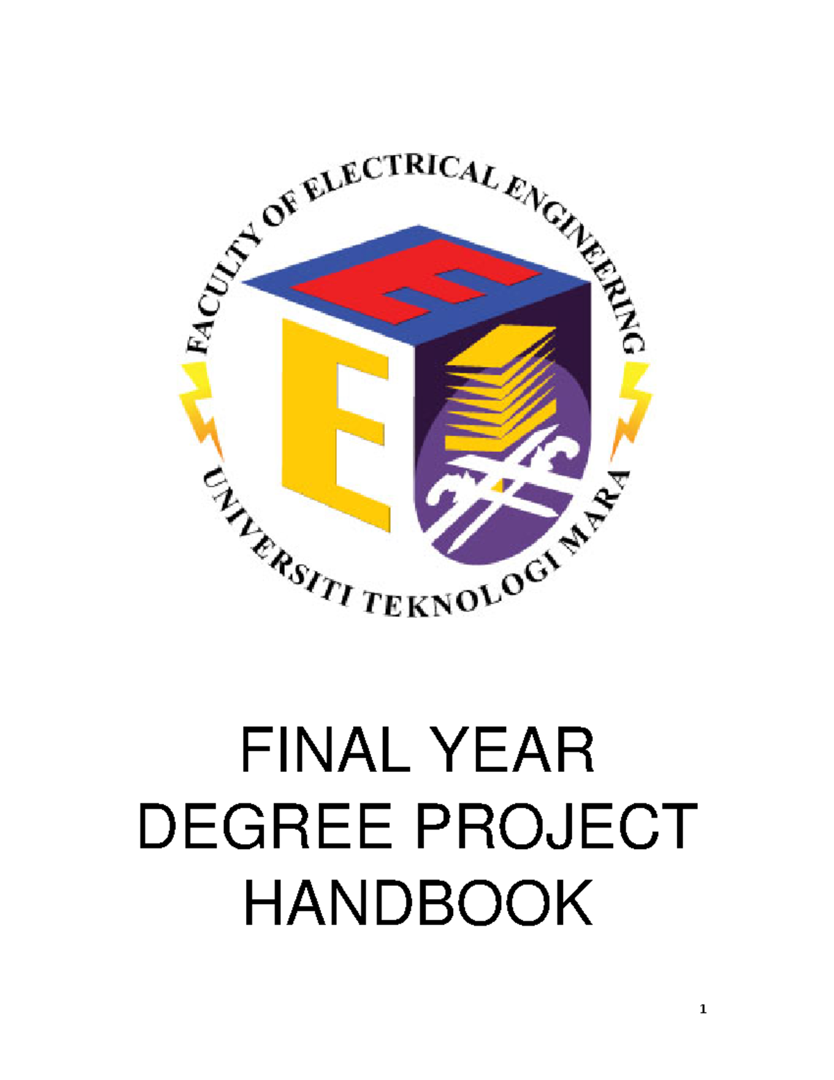 11. FYP Handbook PDF - FINAL YEAR DEGREE PROJECT HANDBOOK TABLE OF ...