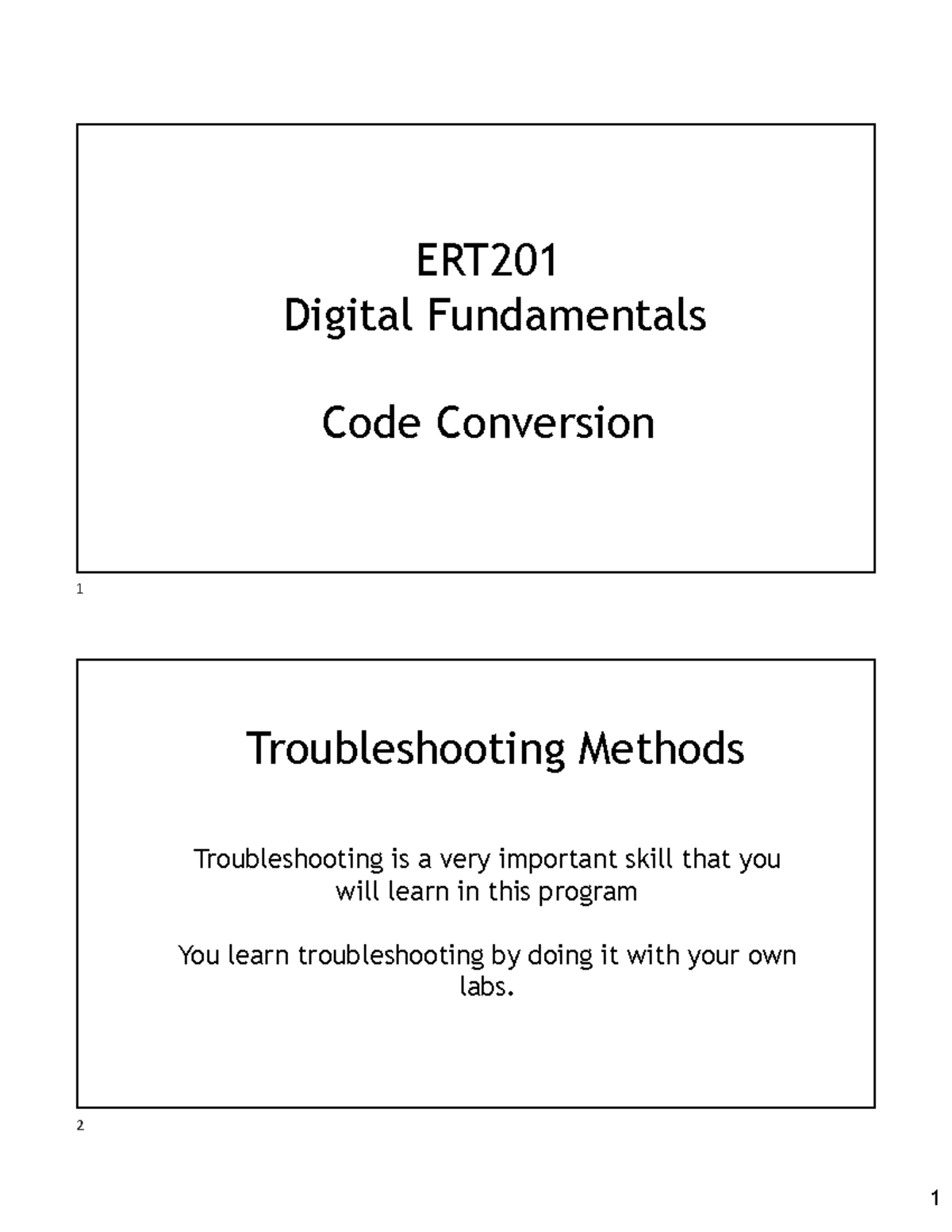 Merged test 2- dc fun - ERT Digital Fundamentals Code Conversion ...