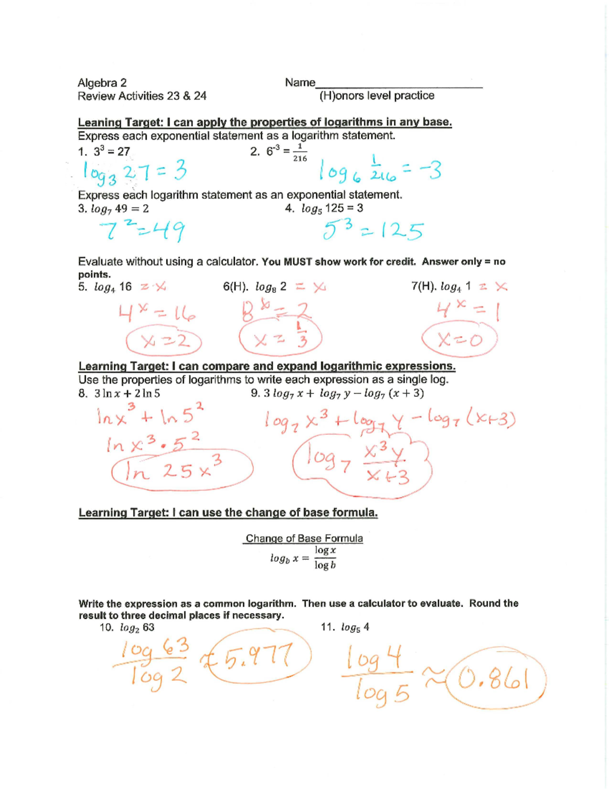 Kami Export - Acts 23-24 Review Answers - Algebra 2 Name Review ...