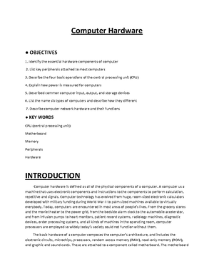 Pathophysiology - BS in Nursing - Studocu