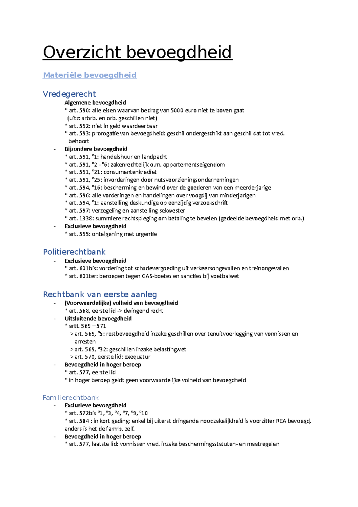 Overzicht-bevoegdheid ( Super Handig)OVERZICHTTTT - Overzicht ...