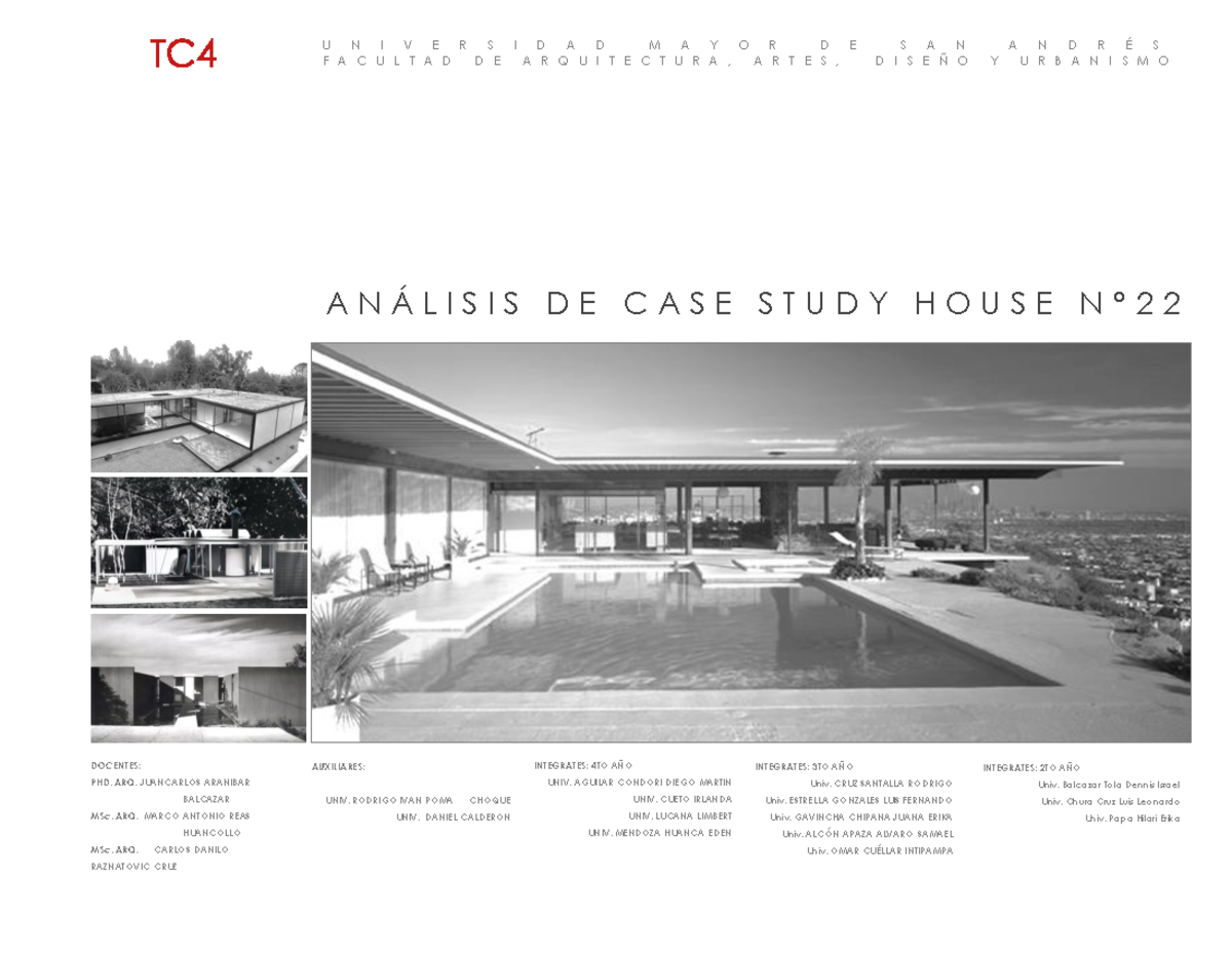 CASE Study House G - A N Á L I S I S D E C A S E S T U D Y H O U S E N ...