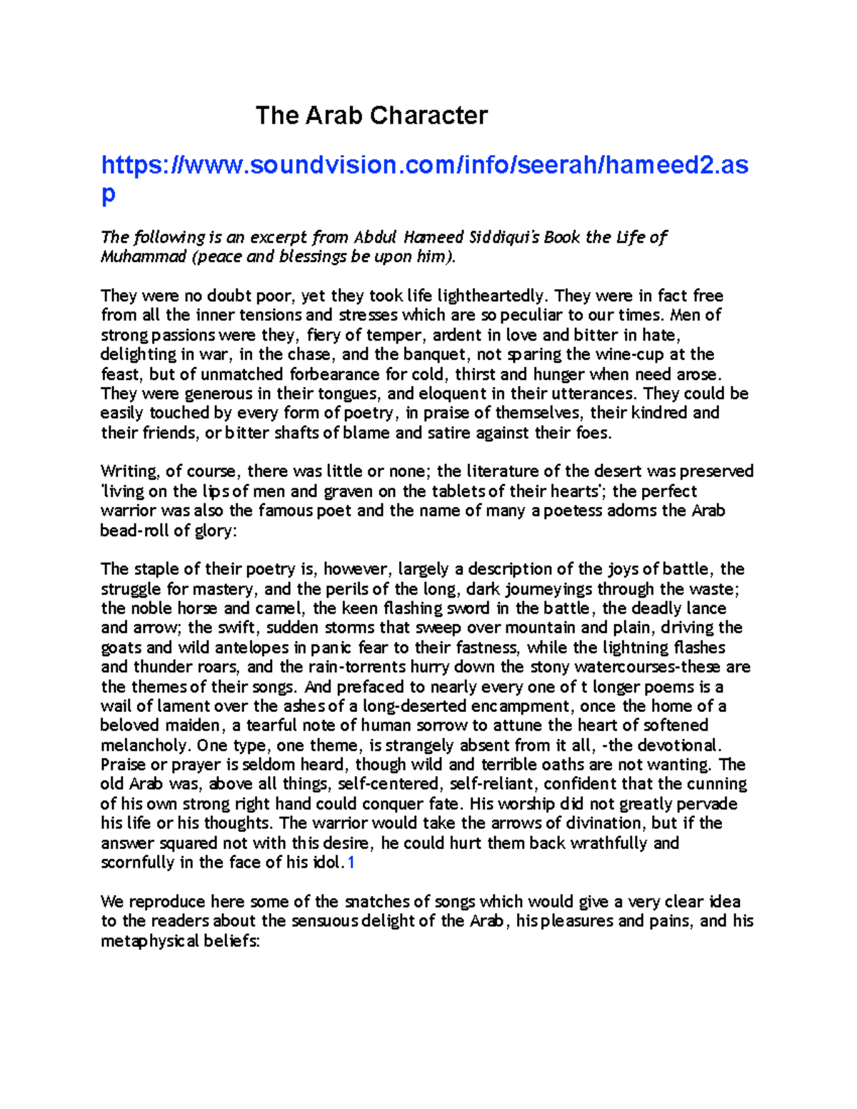 3 -The Arab Character - faefw - The Arab Character soundvision/info ...