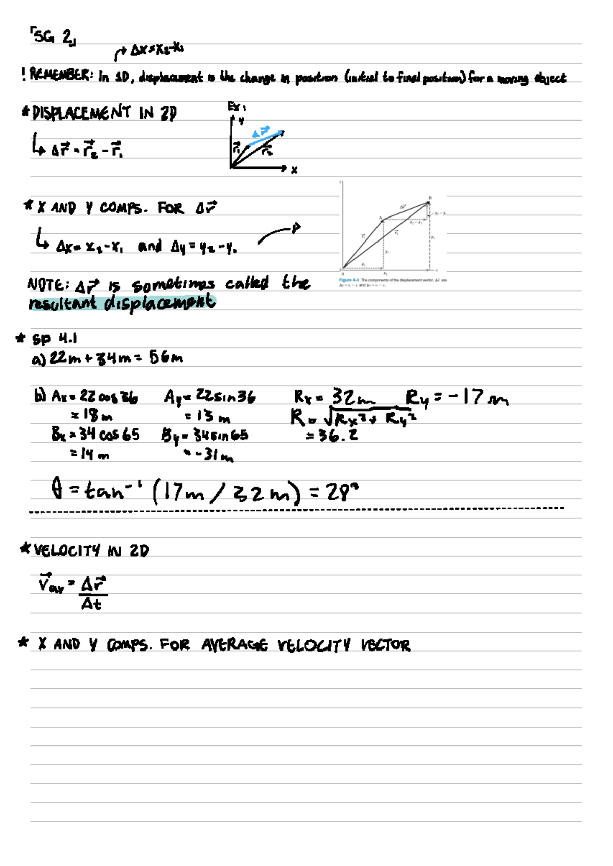 Study guide 2 problems - PHYS 1300 - 2, C ! REMEMBER: In 1D ...