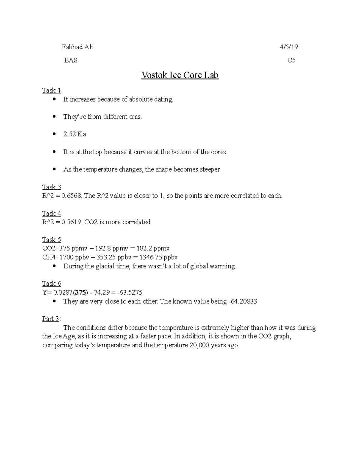 Vostok Ice Core Lab - Lab - Fahhad Ali 4/5/ EAS C Vostok Ice Core Lab ...