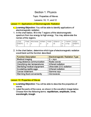 Behavior of Matter - Section 2: Chemistry Topic: Behavior of Matter ...