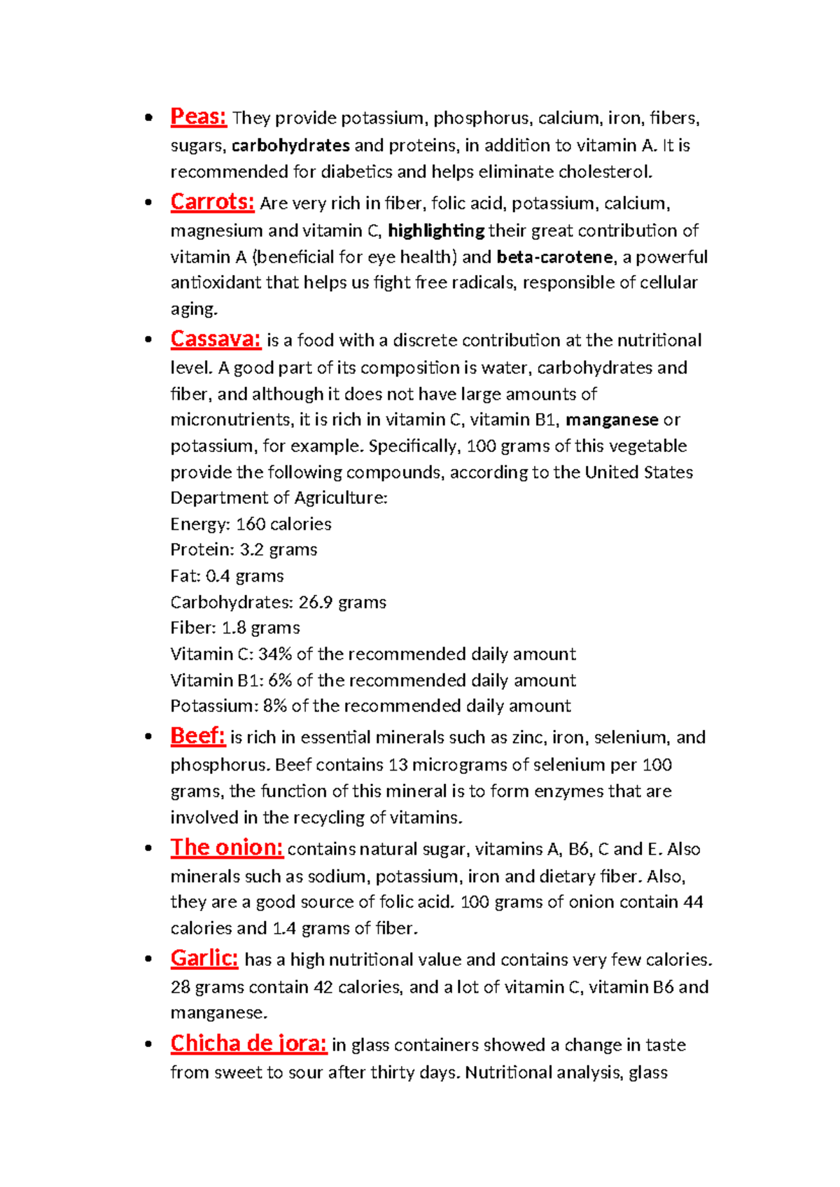 Icpna Expo Basic 9 - Peas: They provide potassium, phosphorus, calcium ...