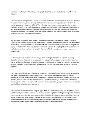 Network Analysis in Cybersecurity - Network analysis provides a ...