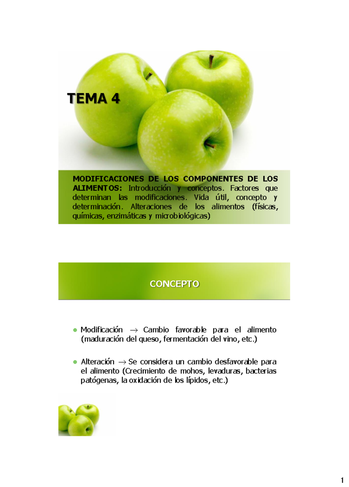 Tema 4 - tema 4 - TEMA 4 MODIFICACIONES DE LOS COMPONENTES DE LOS ...