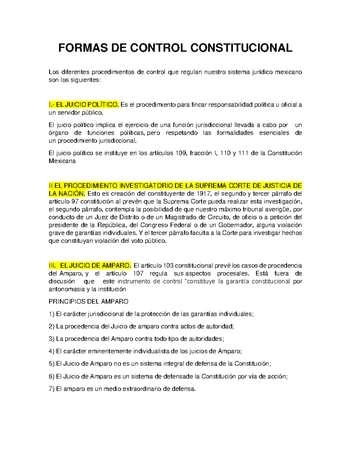 Formas DE Control Constitucional ( Diapositívas) - FORMAS DE CONTROL ...