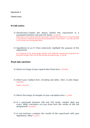 Lab 6 Lab 6 Report Specific Heat Of Metals Lab Report Instructions
