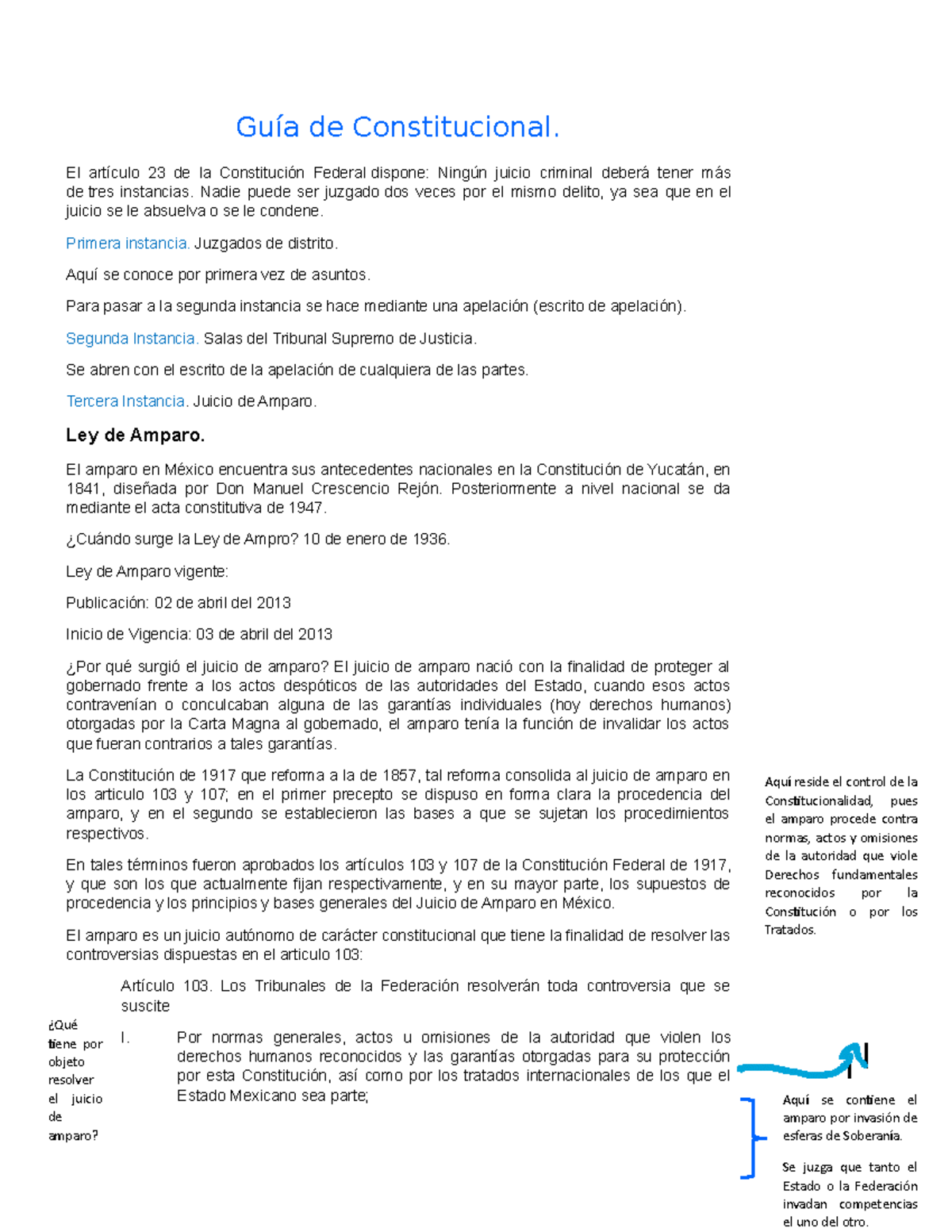 Guía de Constitucional 1 - El artículo 23 de la Constitución Federal ...