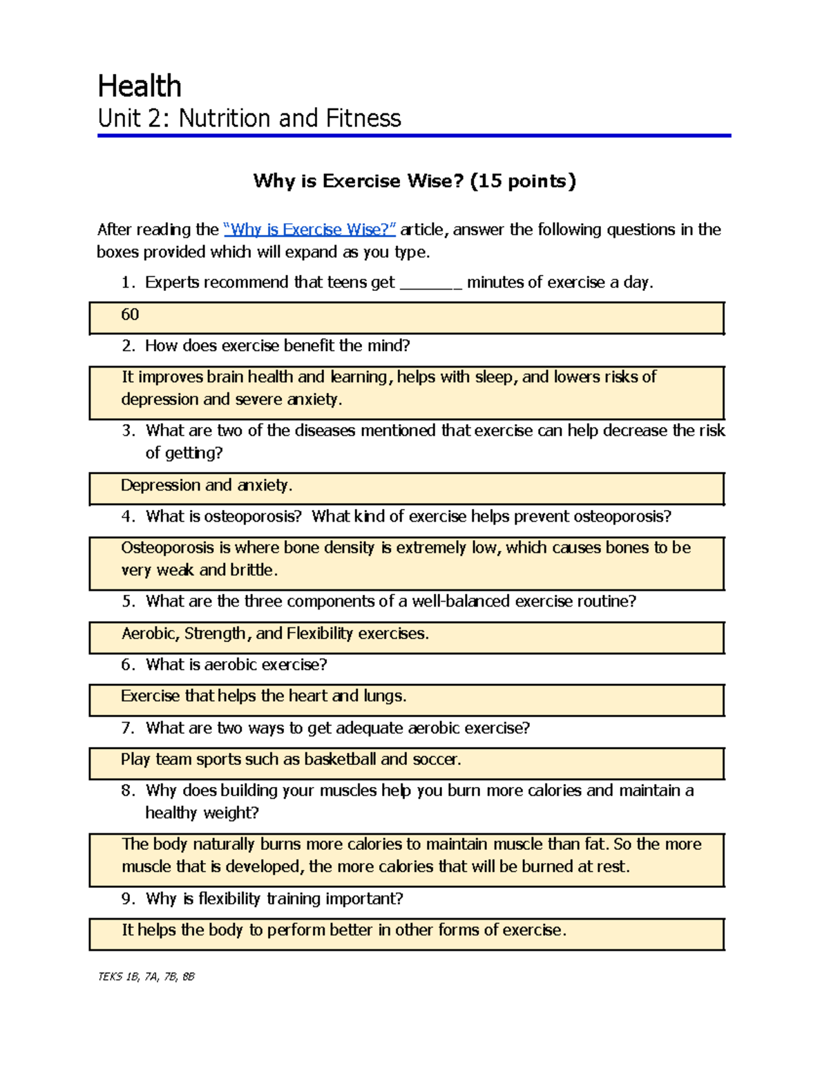 Victor Xu - 202-U2A2-Why is Exercise Wise - Health Unit 2: Nutrition ...
