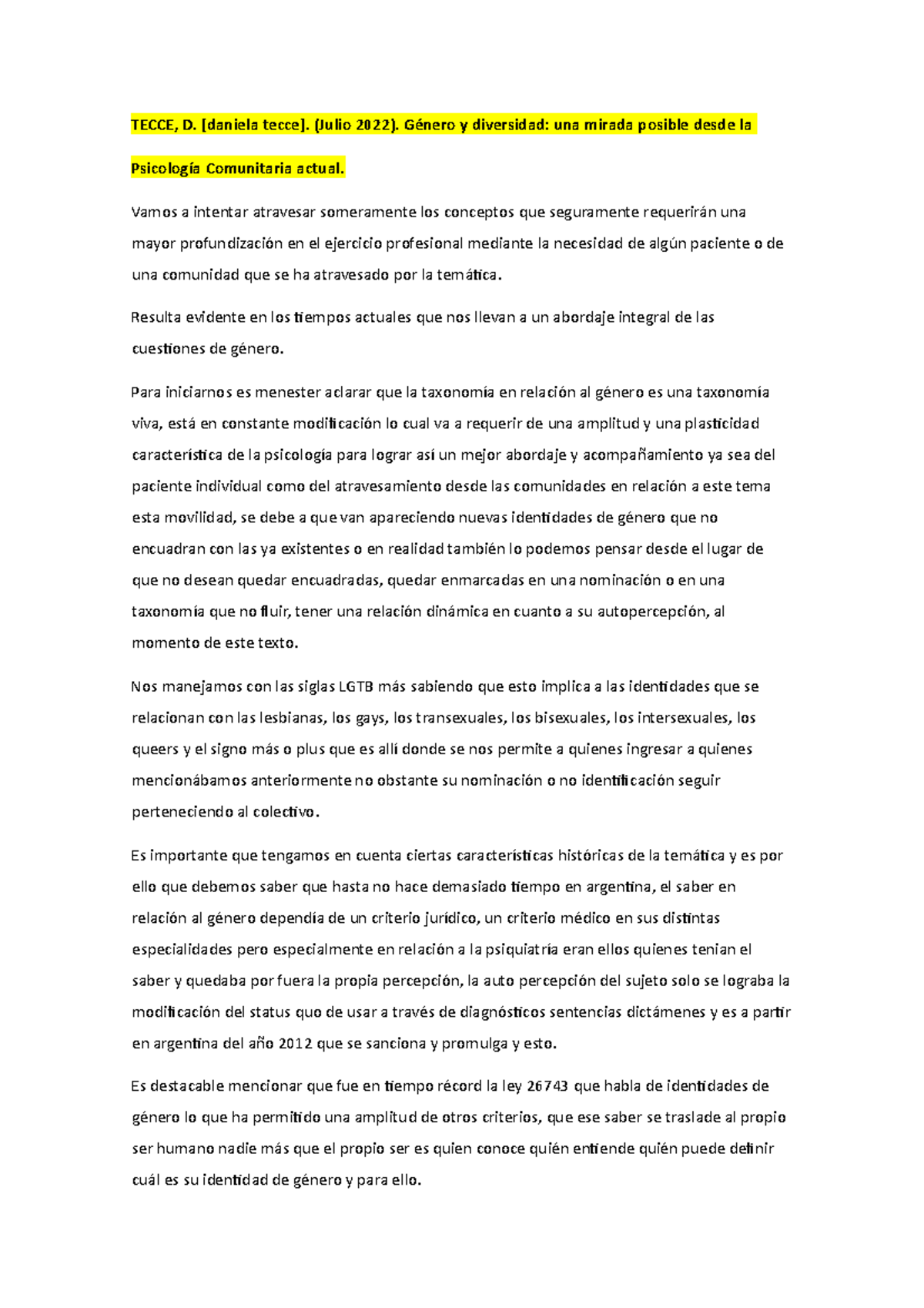 34- Tecce, D. Diversidad - TECCE, D. [daniela tecce]. (Julio 2022 ...